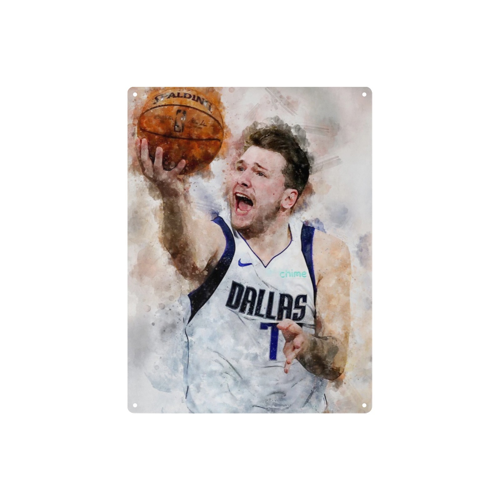 Luka Dončić Retro Metal Tin Sign - Vintage Basketball Wall Decor for ...
