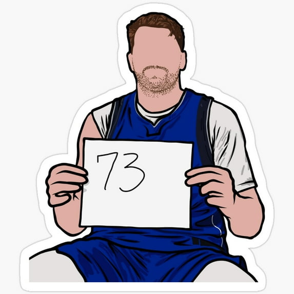 Luka Doncic 73 Sticker Phone Decal Water Bottle Stickers Car Decals ...