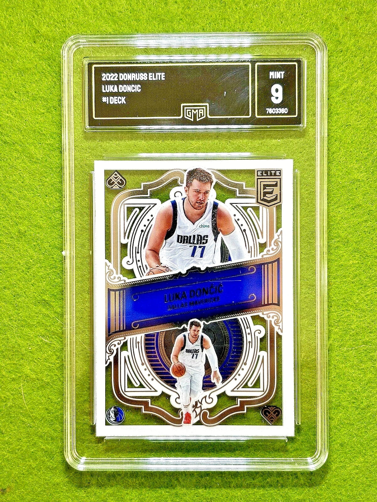 Luka Doncic CLEAR ELITE DECK GMA 9 MINT CARD JERSEY #77 MAVERICKS 2022 Elite SP - Walmart.com