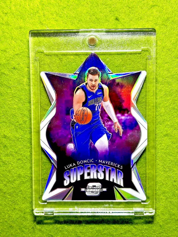 Luka Doncic DIE CUT PRIZM SILVER WHITE SSP CARD 2019 Contenders Optic ...