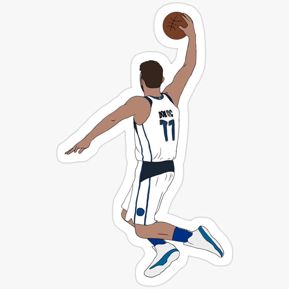 Luka Doncic Dunk Sticker Phone Decal Water Bottle Stickers Car Decals ...