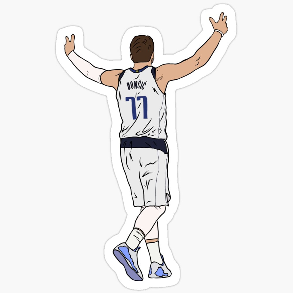 Luka Doncic Embrace The Crowd Sticker Phone Decal Water Bottle Stickers ...