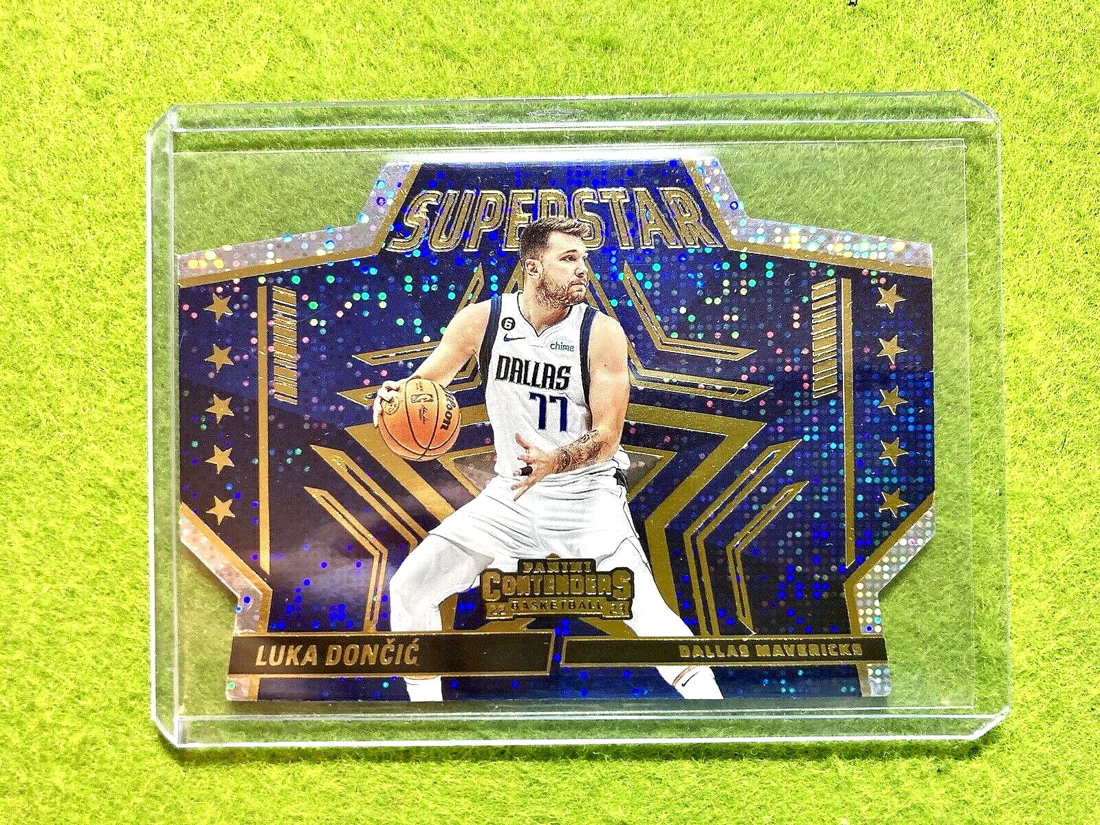 Luka Doncic FAST BREAK PRIZM DIE CUT CARD MAVERICKS 2022 Contenders ...