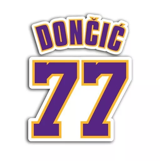 Luka Doncic Los Angeles Lakers Sticker Basketball Decal Bronny James ...