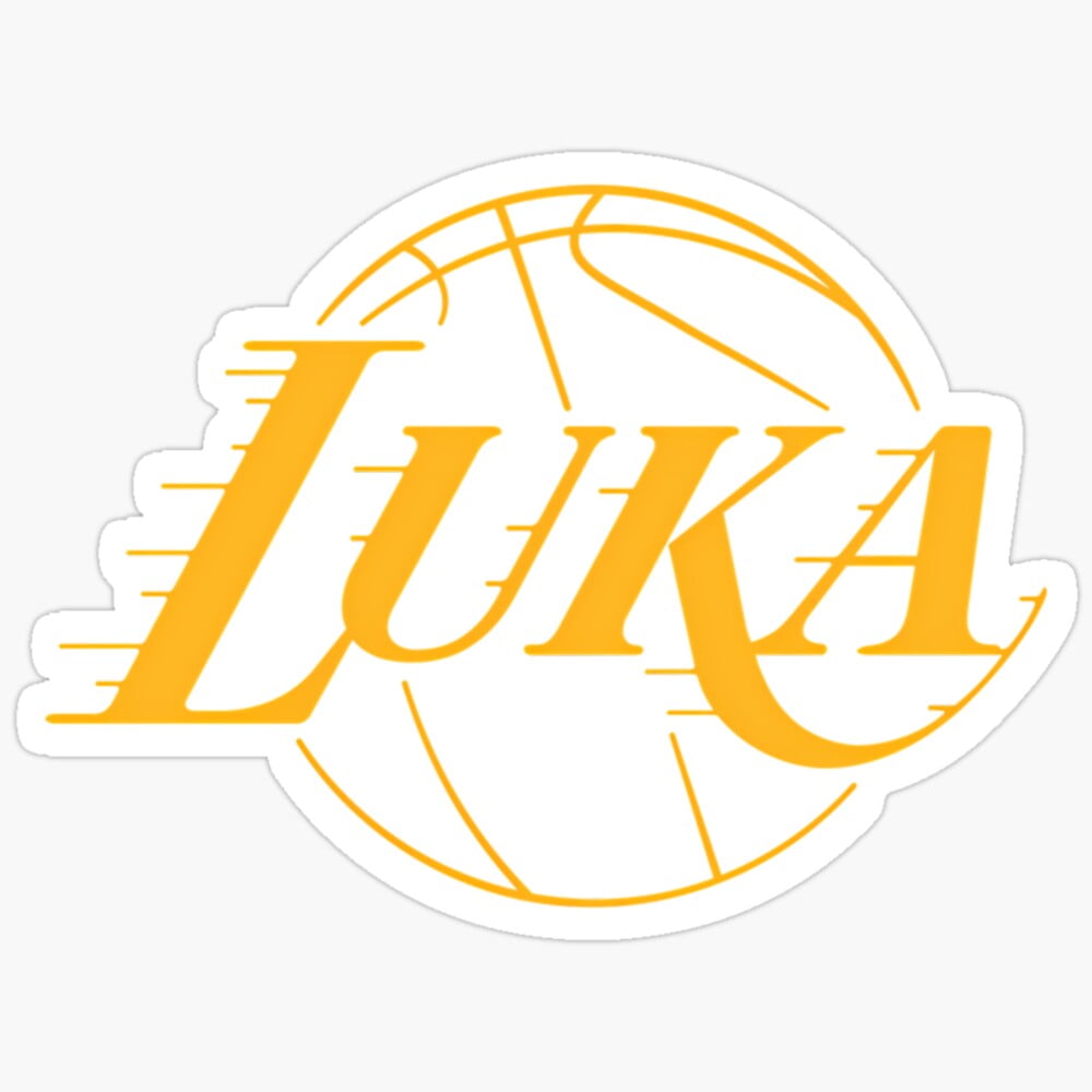 Luka Doncic Los Angeles Sticker Lakers Doncic Sticker Basketball Fan ...