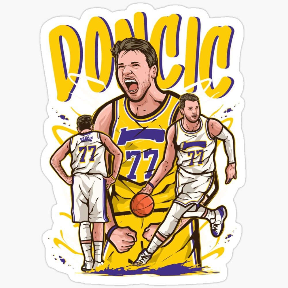 Luka Doncic Los Angeles Sticker Phone Decal Water Bottle Stickers Car ...