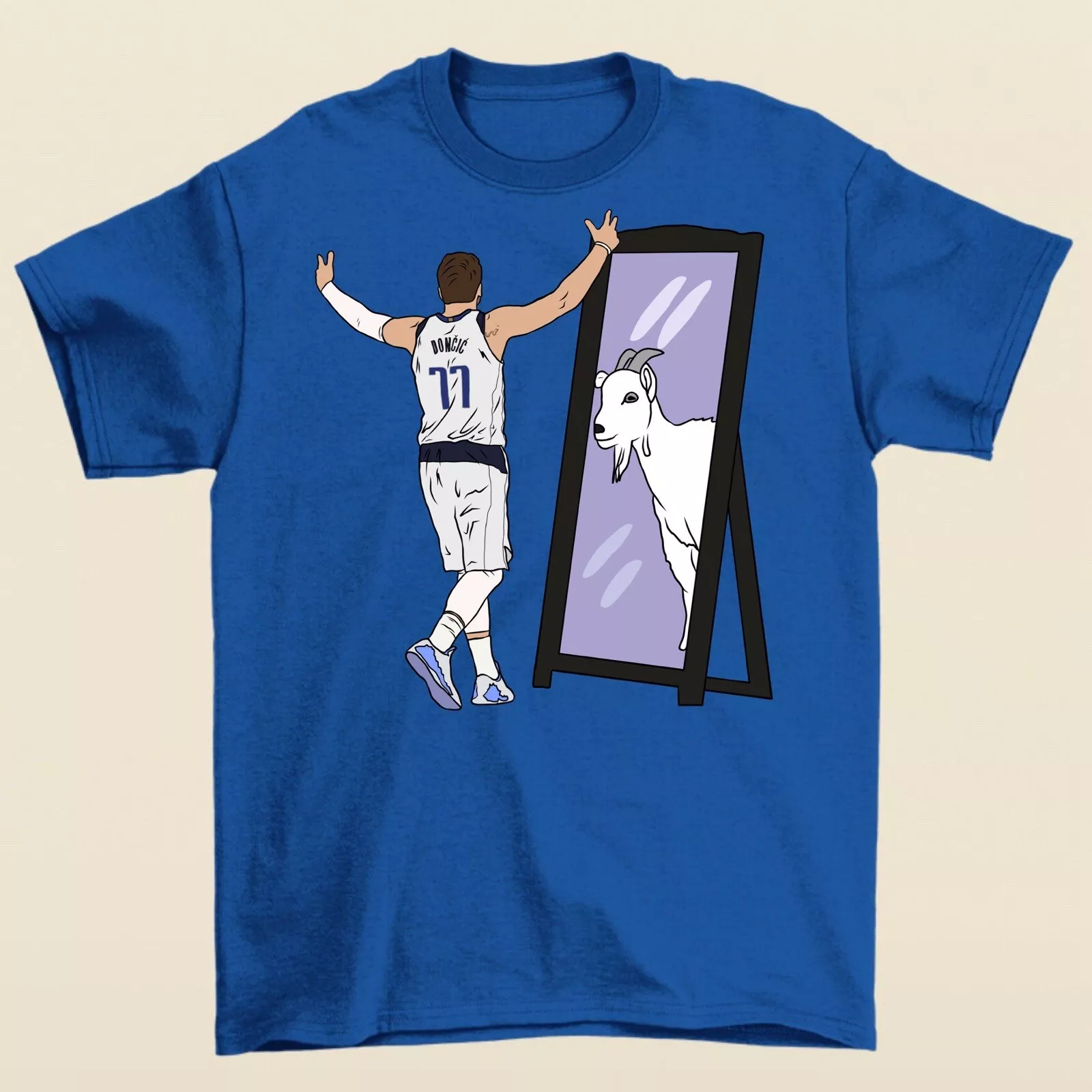 Luka Doncic Mirror GOAT T-Shirt - Walmart.com
