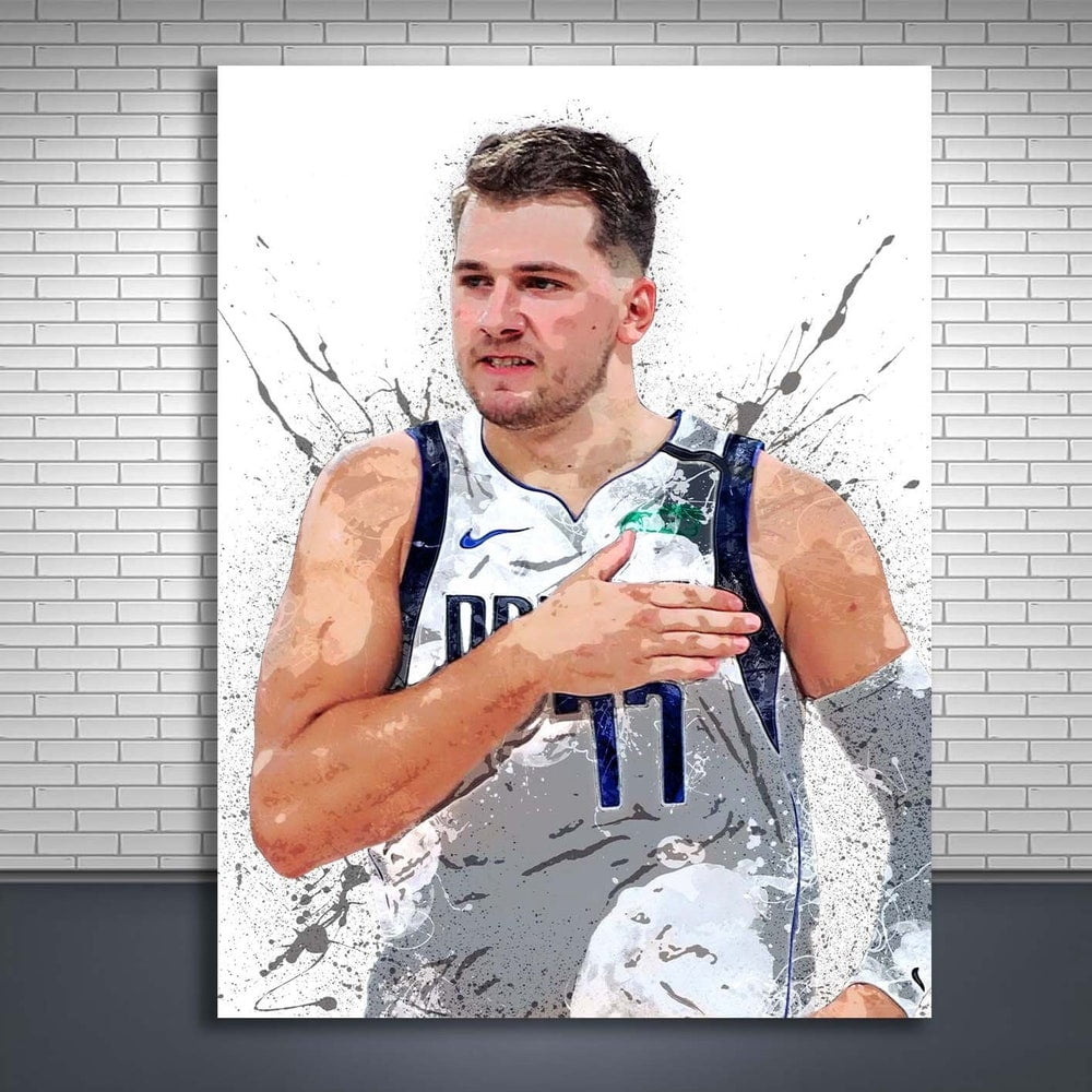 Luka Doncic Poster, Dallas basketball, sport poster, Man Cave, Kids ...