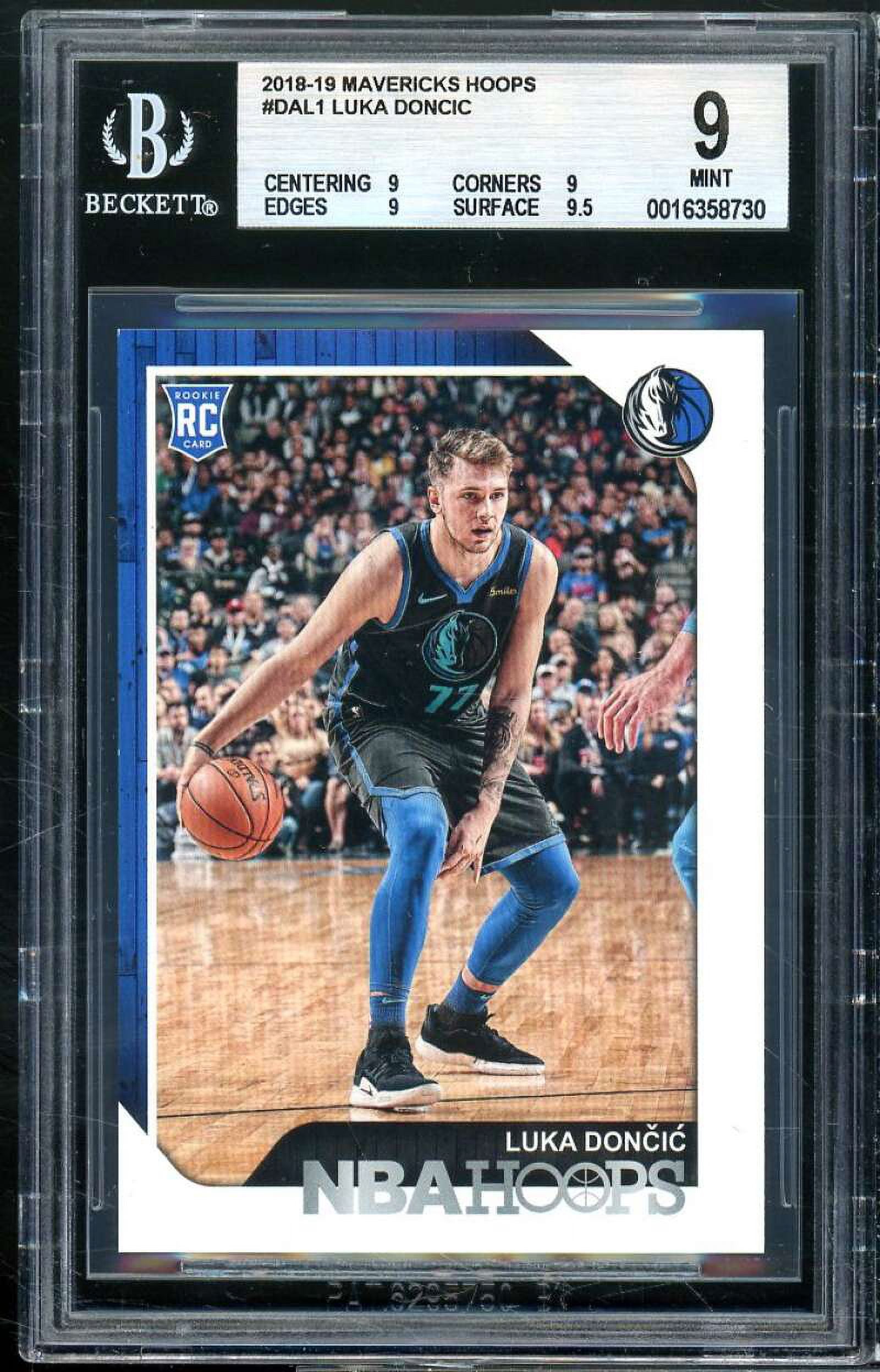Luka Doncic Rookie Card 2018-19 Mavericks Hoops #dal1 BGS 9 (9 9 9 9.5 ...