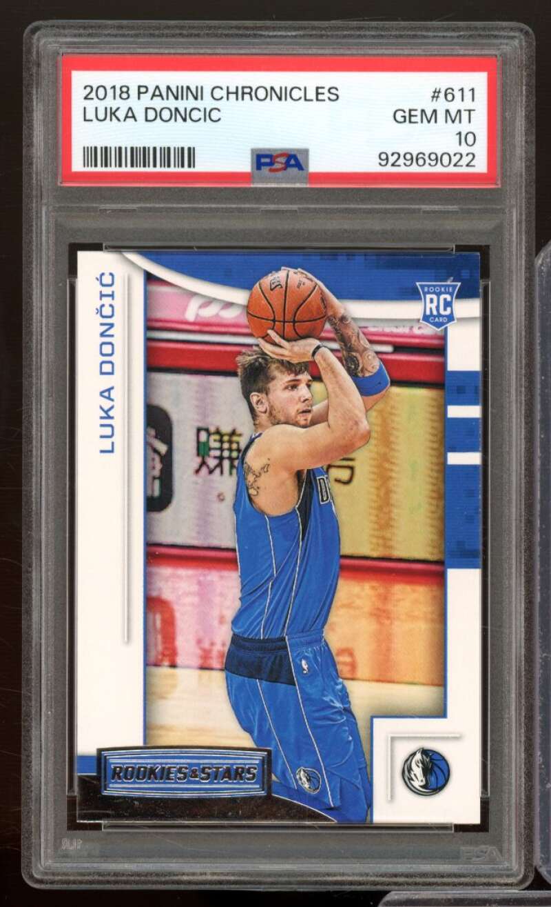 Luka Doncic Rookie Card 2018-19 Panini Chronicles #611 PSA 10 - Walmart.com