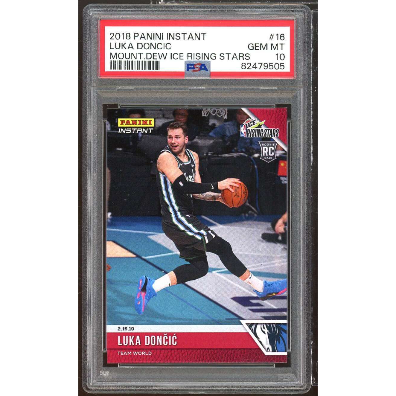 Luka Doncic Rookie Card 2018-19 Panini Instant Rising Stars #16 PSA 10 ...