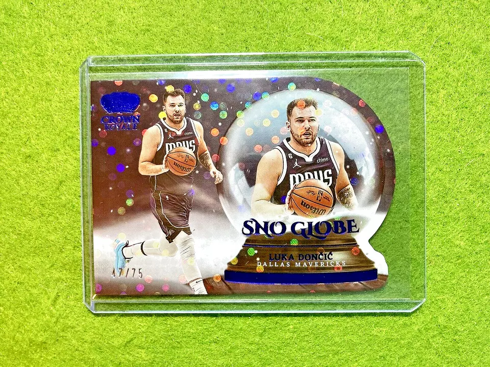 Luka Doncic SNO GLOBE BLUE PRIZM DISCO # /75 Die Cut SSP CARD 2022 ...