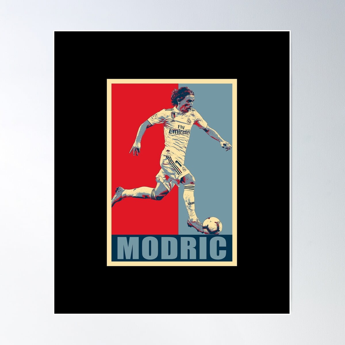 Luka Modric Poster Wall Art, Modern Wall Decor, 12x18 UNFRAMED ...
