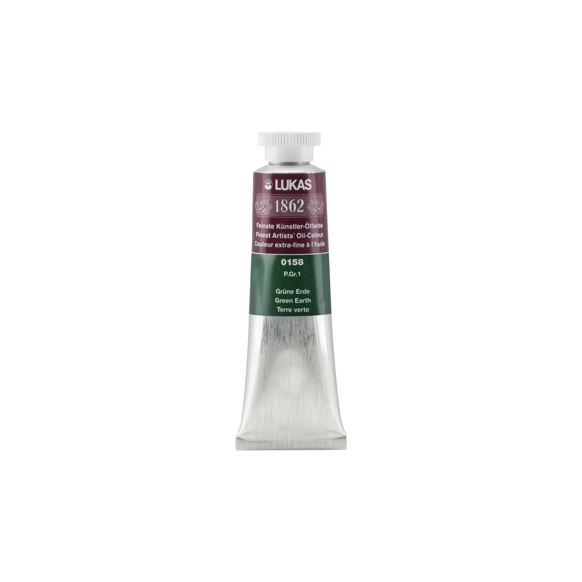 Lukas 1862 Professional German Oil Paint, Bohemian Green Earth 37 mL ...