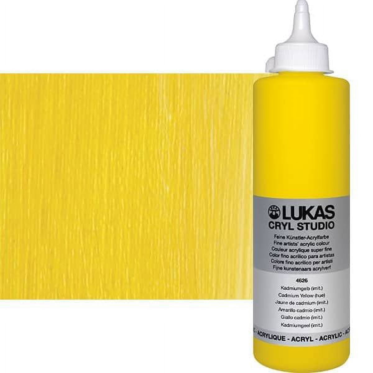 Lukas CRYL Studio Artist Acrylic Paint, Cadmium Yellow Light Hue, 500 ...