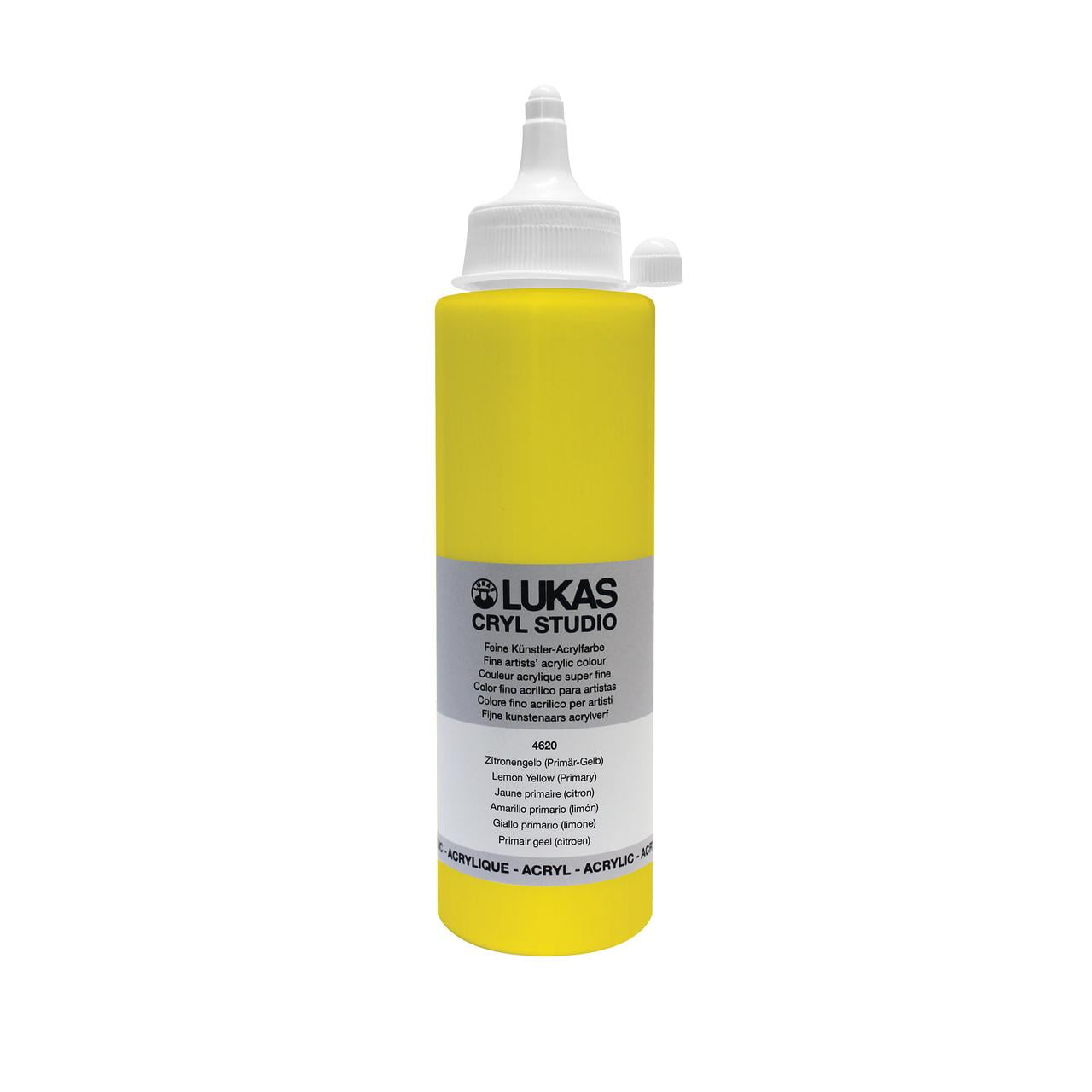 Lukas CRYL Studio Artist Acrylic Paint, Lemon Yellow (Primary), 250 ml ...