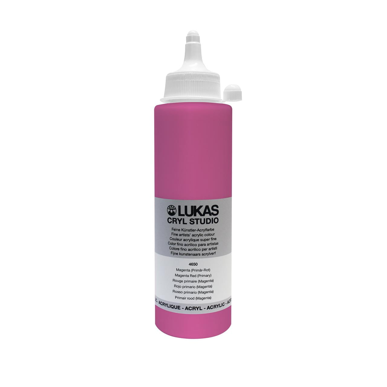 Lukas CRYL Studio Artist Acrylic Paint, Magenta Red (Primary), 250 ml ...