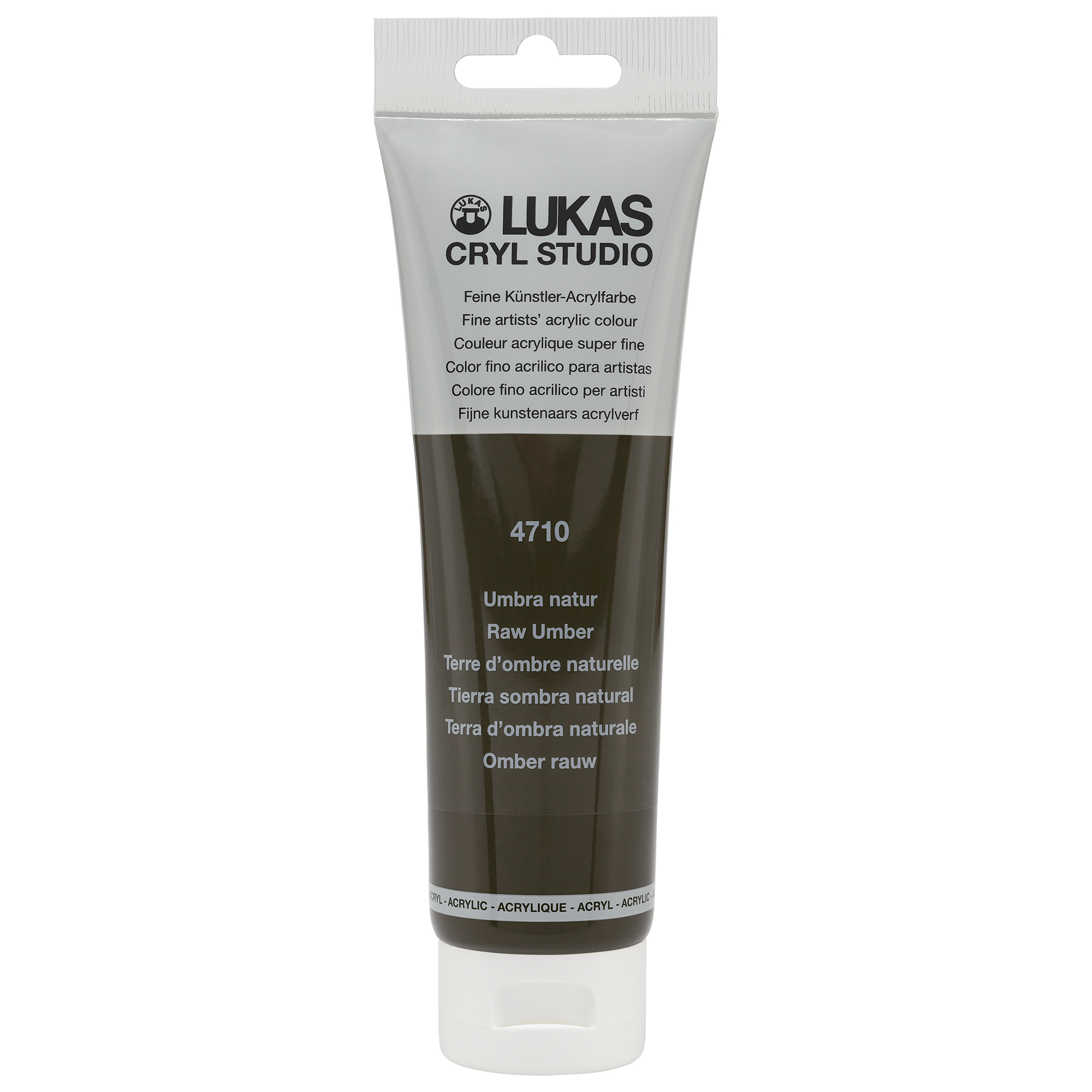 Lukas CRYL Studio Artist Acrylic Paint, Raw Umber, 125 ml Tube - High ...