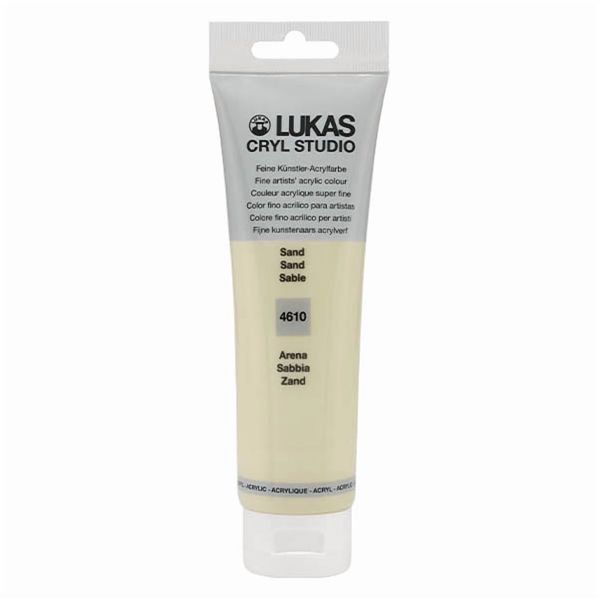 Lukas CRYL Studio Artist Acrylic Paint, Sand, 125 ml Tube - High ...