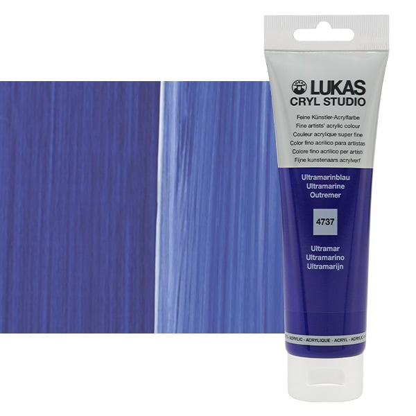 Lukas CRYL Studio Artist Acrylic Paint, Ultramarine Blue, 125 ml Tube ...