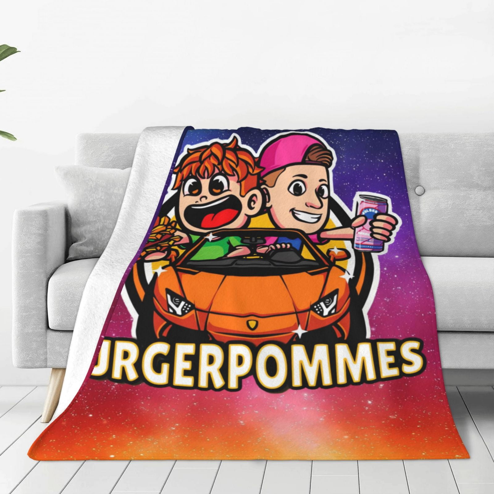 Lukasbs Burgerpommes Throw Blanket Couch Bed Sofa Soft Lightweight Warm ...