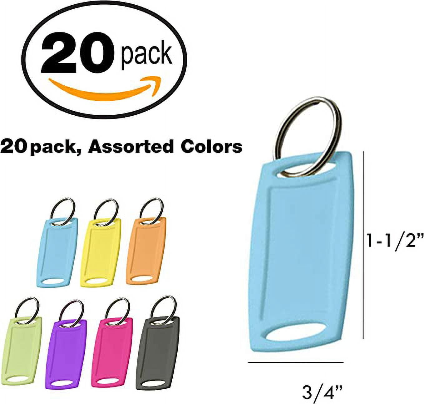 Lukcy Line 17029 Rectangular Key Tags #170 20/Pack - Walmart.com