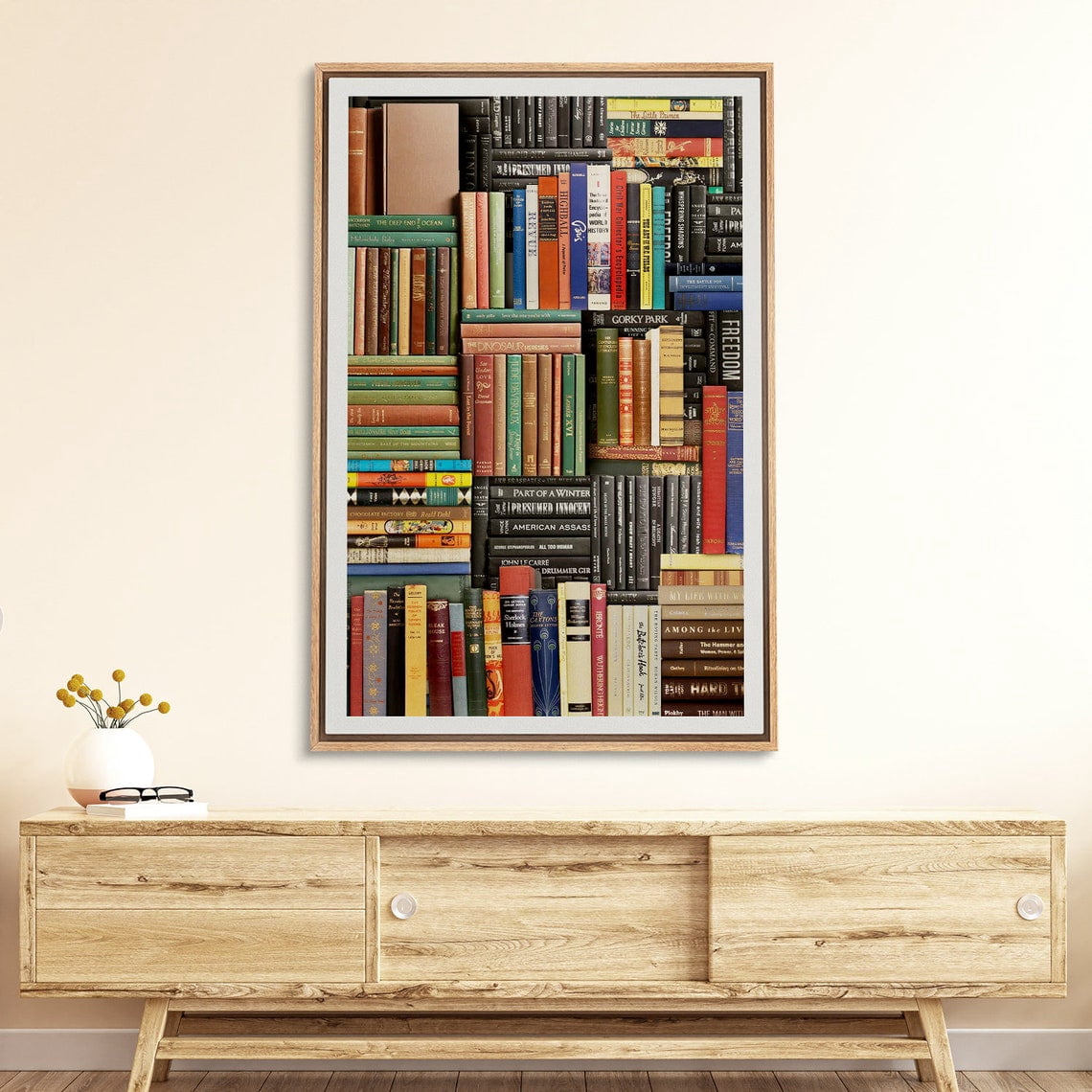 Abstract Retro Old Books Poster, Unframed Size 12x18 - Walmart.com
