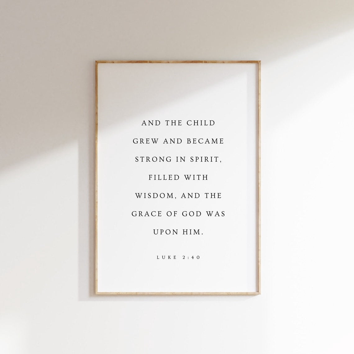 Luke 2:40 The Child Grew And Became Strong In Spirit Nursery Bible ...
