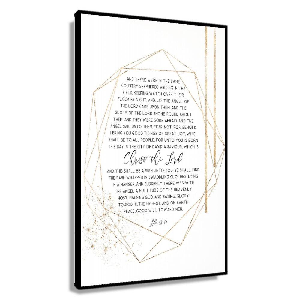 Luke 2 8-14 Glory To God in The Highest and On Earth Peace Good Will ...