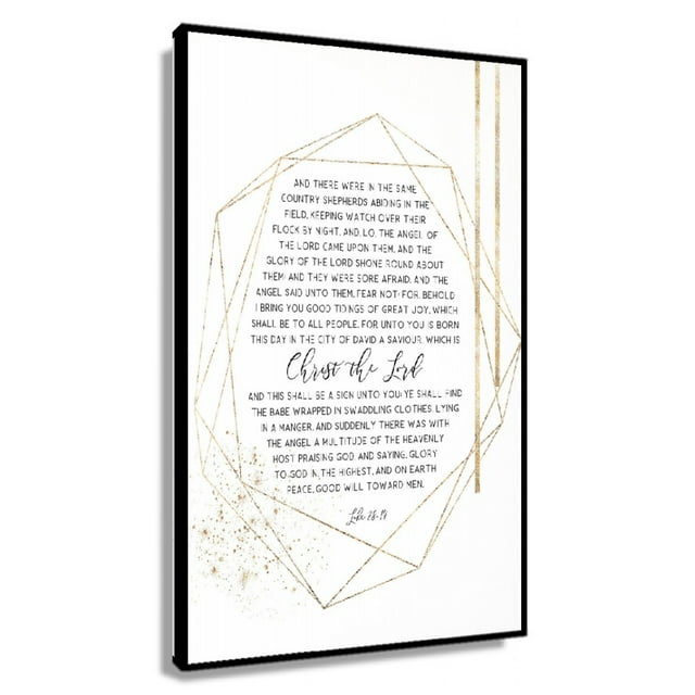 Luke 2 8-14 Glory To God in The Highest and On Earth Peace Good Will ...