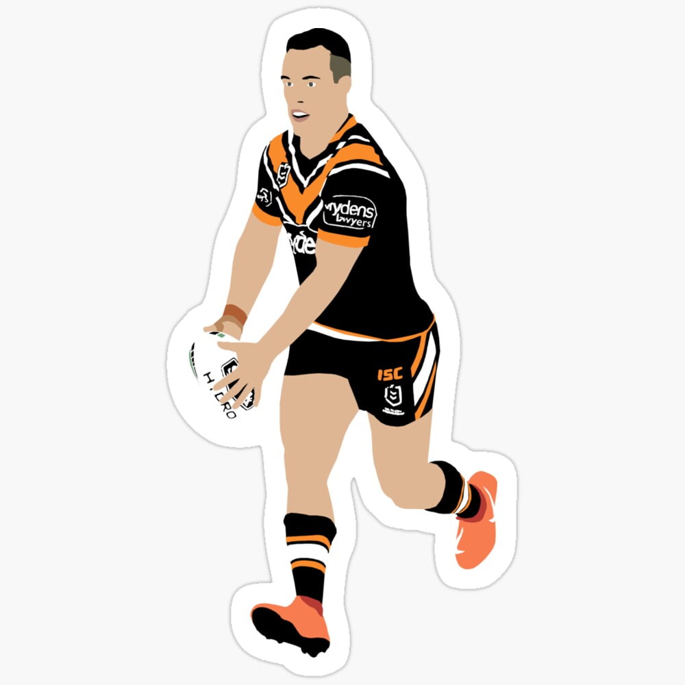 Luke Brooks West Tigers Nrl Sticker Phone Decal Water Bottle Stickers ...
