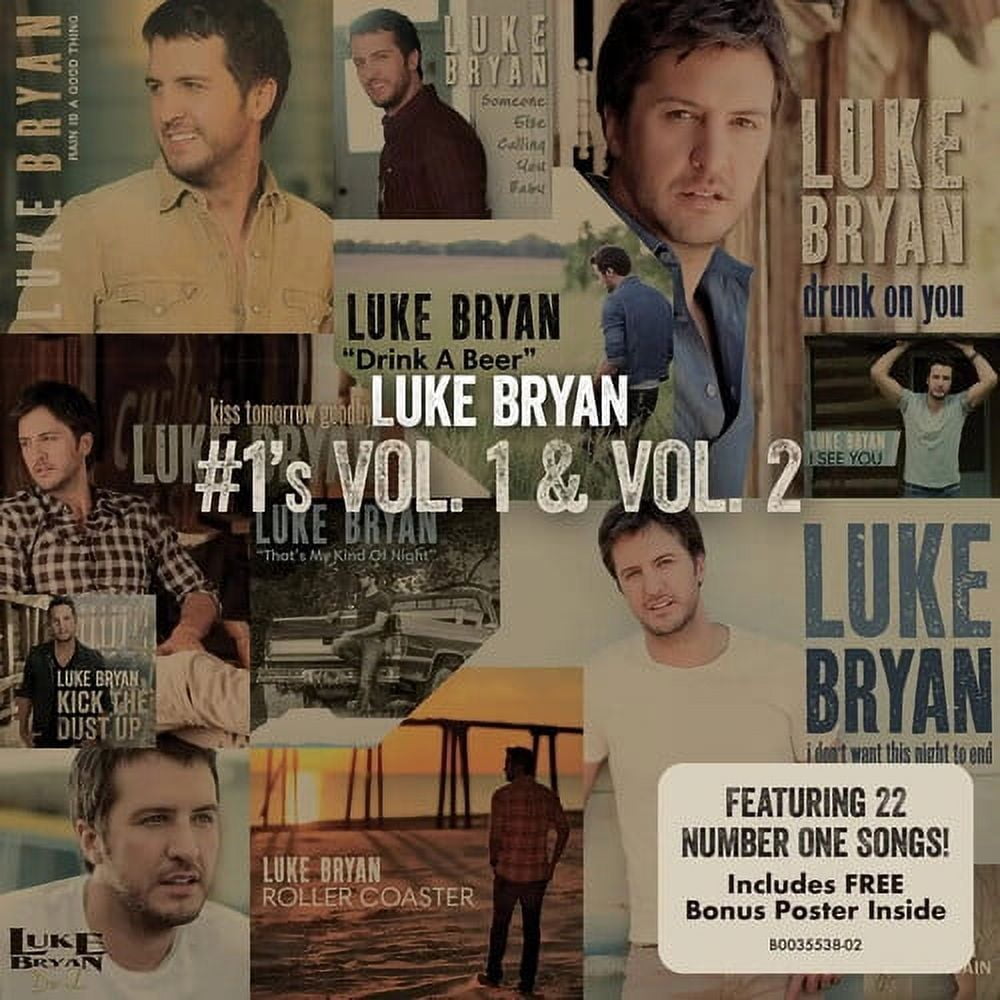 Luke Bryan - #1's Vol. 1 & Vol. 2 - Music & Performance - CD - Walmart.com