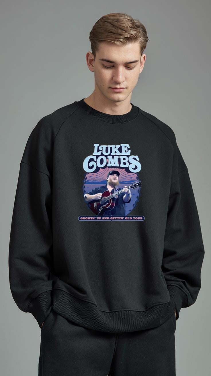 Luke Combs 2024 Tour Growing SWEATSHIRT, for men & women, up to size ...