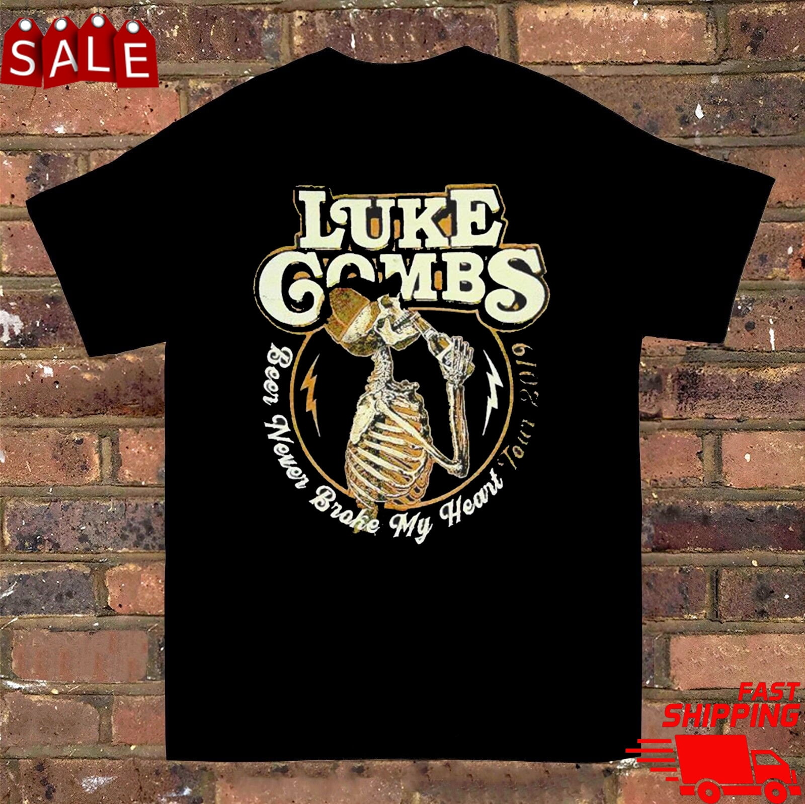 Luke Combs Beer Never Broke My Heart Tour Unisex Shirt Women Men Full ...