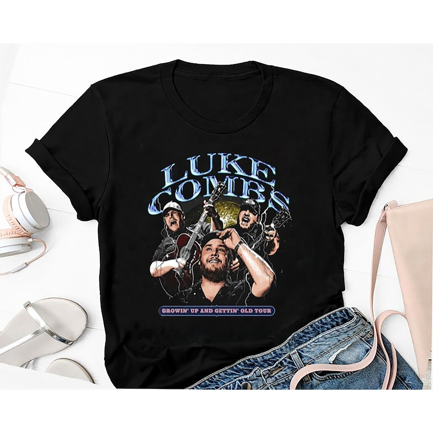 Luke Combs Concert Tee, 2024 Tour Luke Combs Shirt, Luke Combs 90s ...