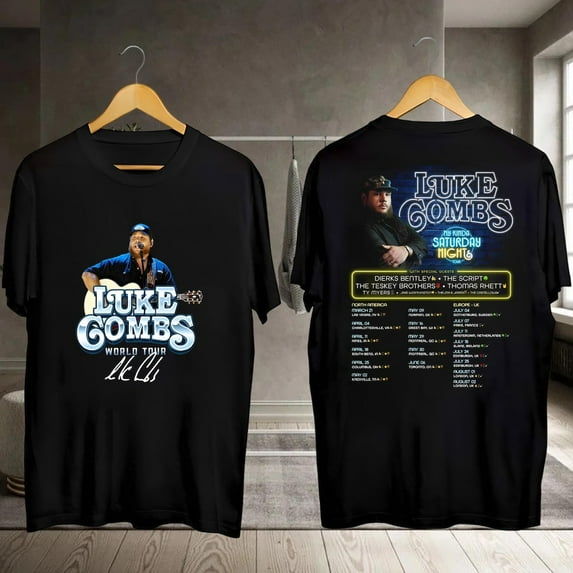 Luke Combs Country Music T-shirt, 2026 Luke Combs My Kinda Saturday ...