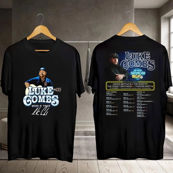 Luke Combs Country Music T-shirt, 2026 Luke Combs My Kinda Saturday ...
