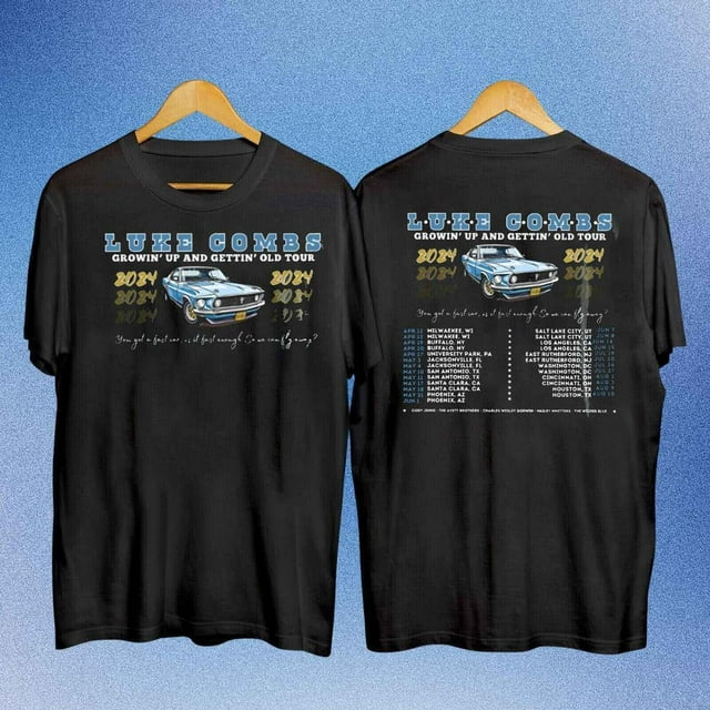 Luke Combs Growin Up Tour 2024 T Shirt T For Fans Unisex All Size S