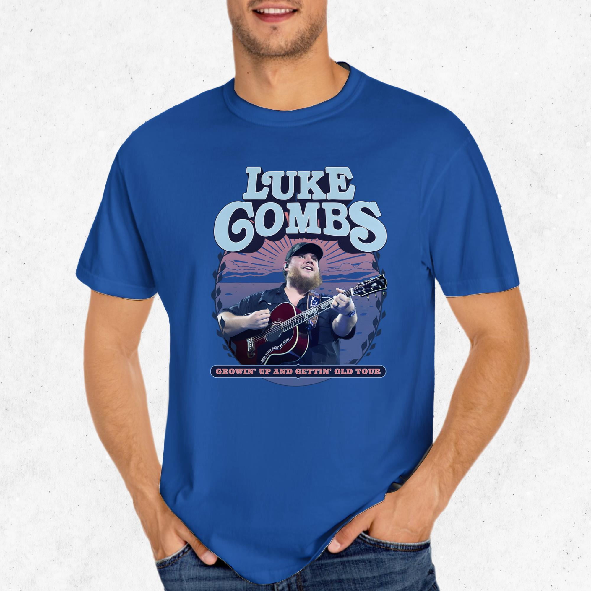 Luke Combs Growin' Up and Gettin' Old Tour T-Shirt - Exclusive 2024 ...