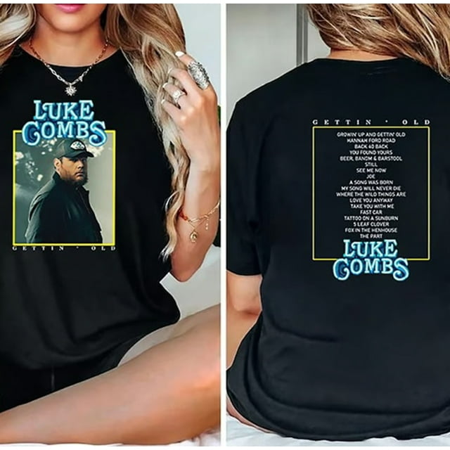 Luke Combs Growing Up And Getting Old 2024 Tour T Shirt Luke Combs