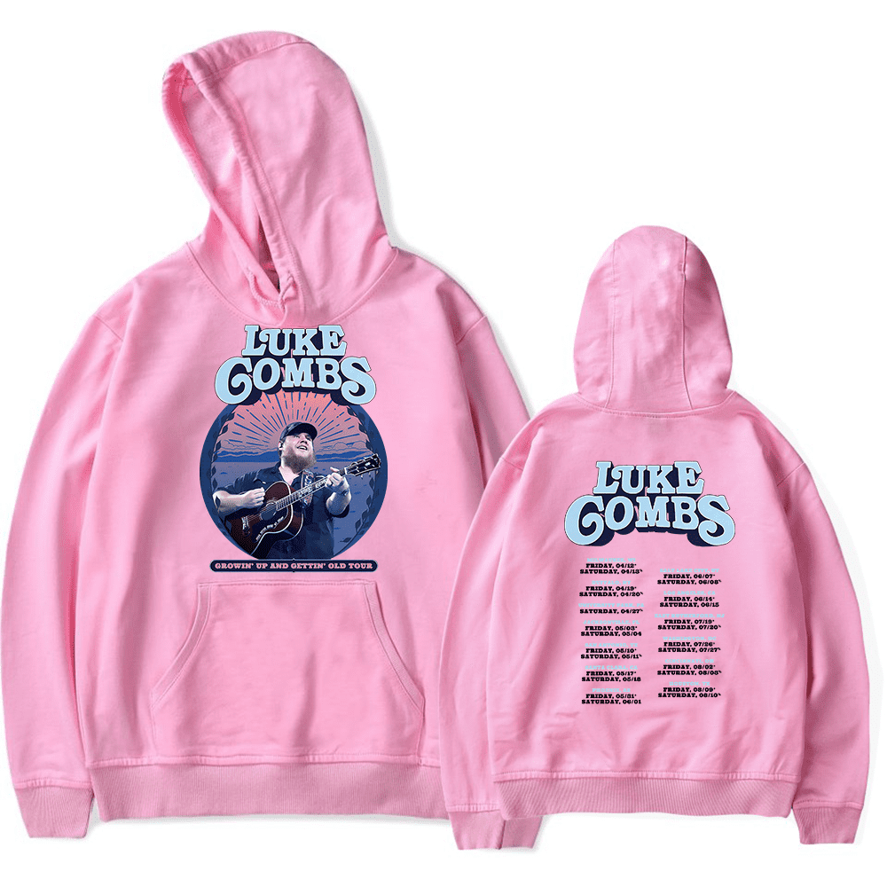 Luke Combs Merch Hoodie Growin'Up And Gettin' Old Tour Hoodies Long ...