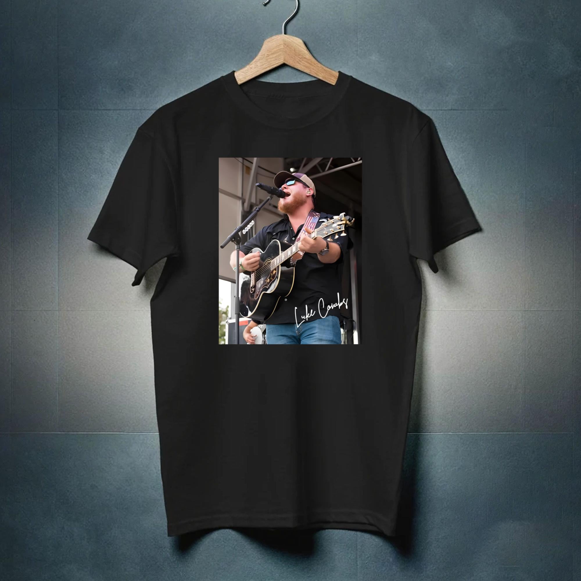Luke Combs Performing With Signature Tee Shirt-TH30775 - Walmart.com