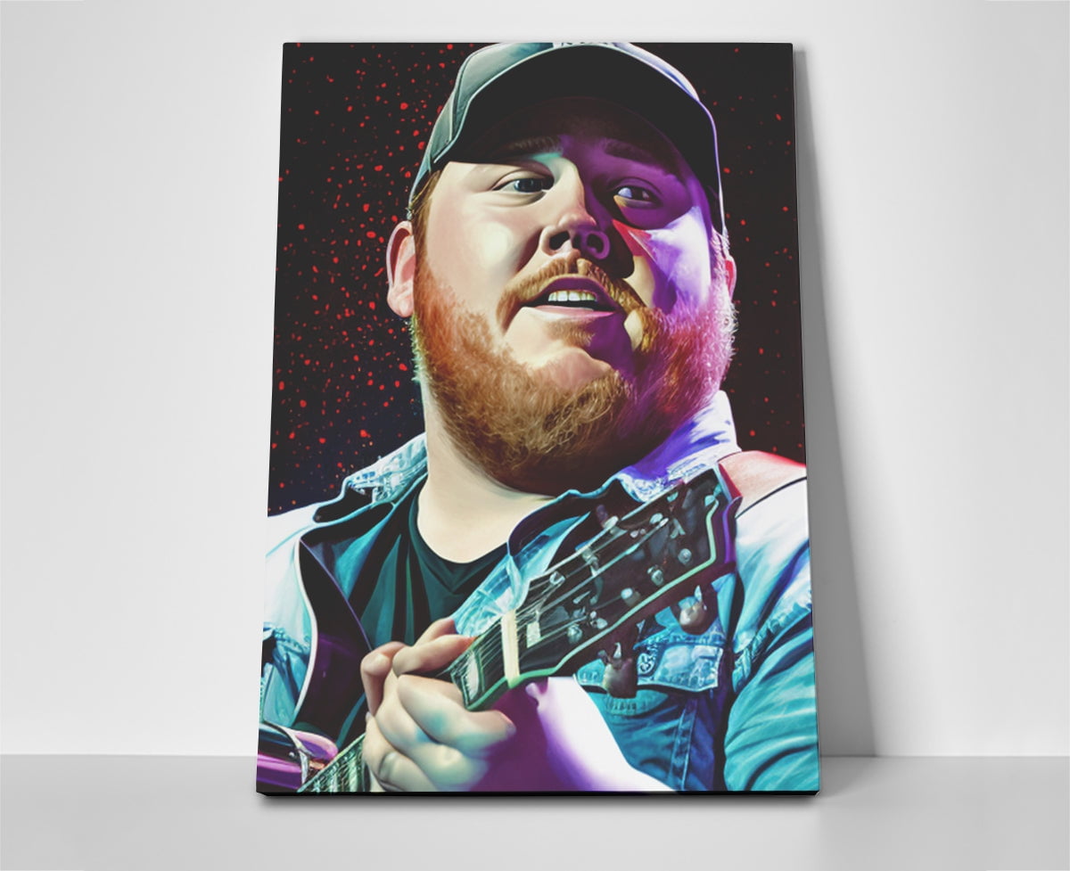 Luke Combs Poster or Wrapped Canvas - Walmart.com