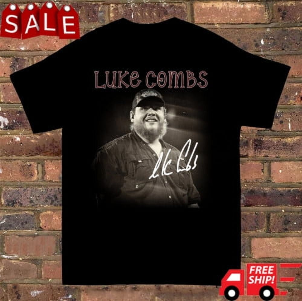 Luke Combs Signature Black Men T- Shirt gift - Walmart.com