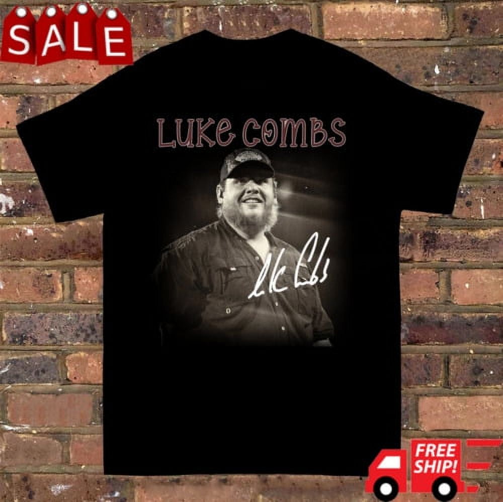 Luke Combs Signature Black Men T- Shirt gift - Walmart.com