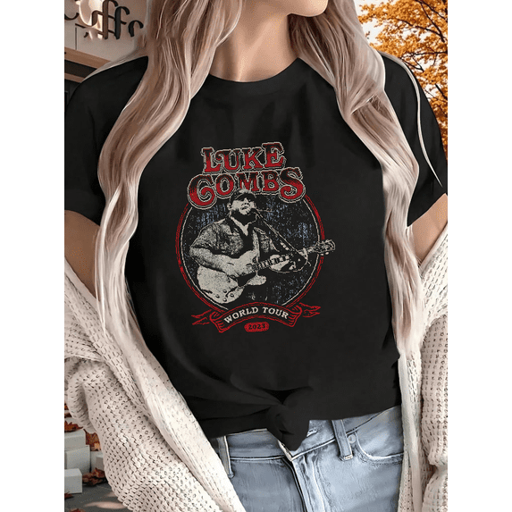 Luke Combs World Tour 2023 Country Music Concert Style Art Unisex T ...