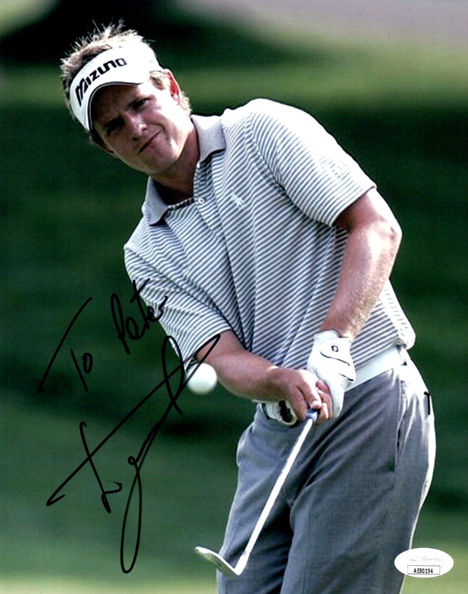 Luke Donald Signed Autographed 8X10 Photo PGA Chip Shot To Pete JSA ...