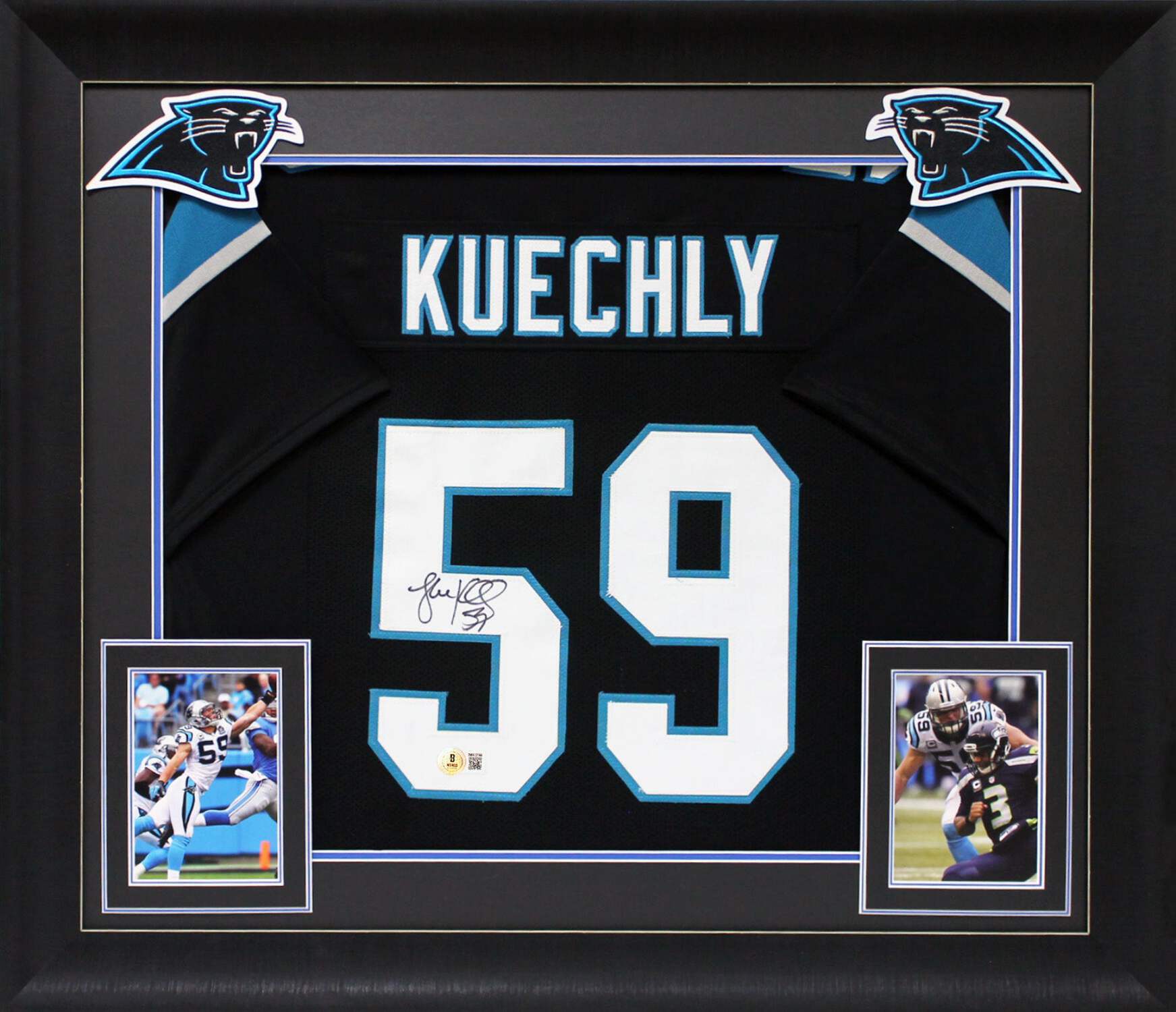 Luke Kuechly Authentic Signed Black Pro Style Framed Jersey BAS Witnessed - Walmart.com