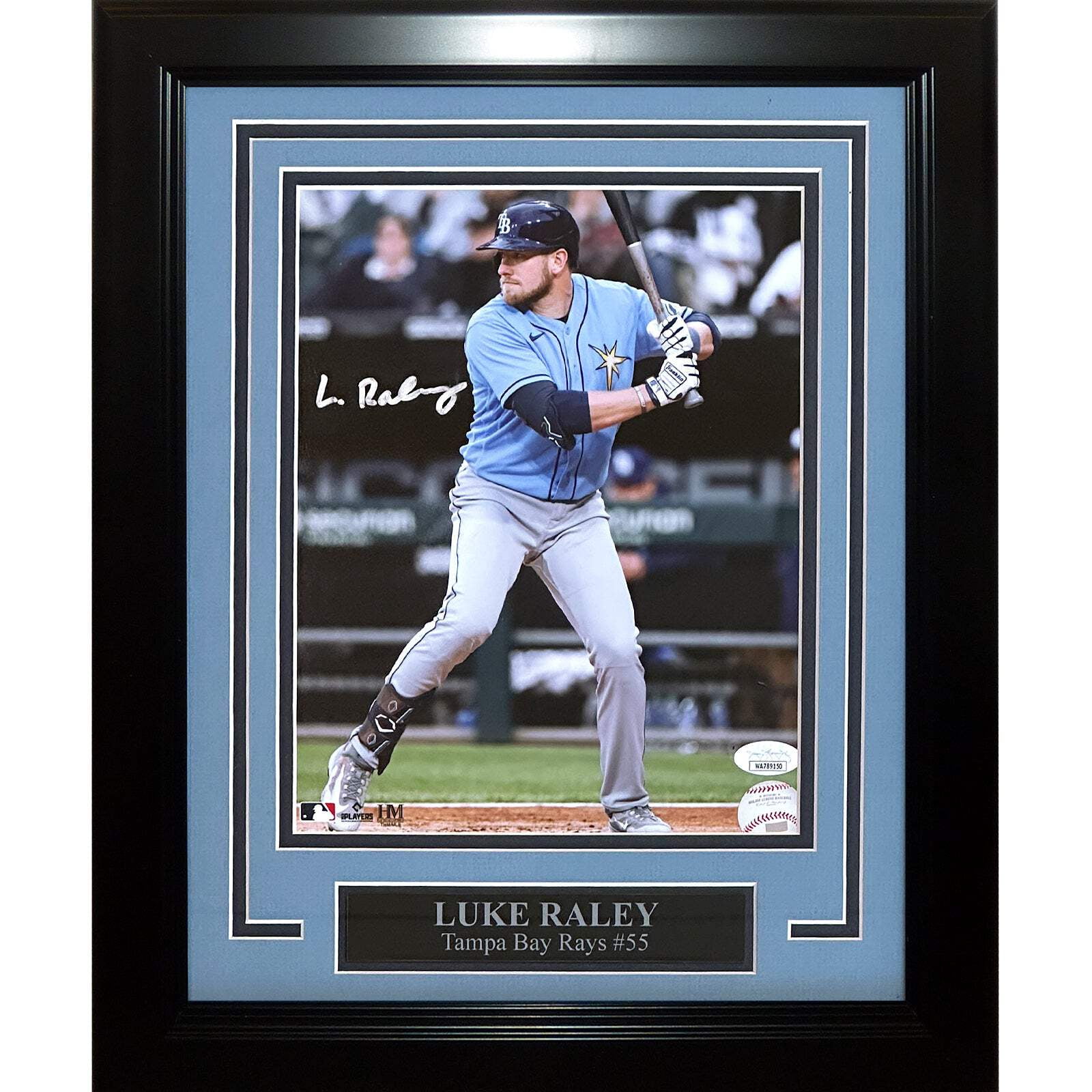 Luke Raley Autographed Tampa Bay Rays (Batting Vertical) Framed 8x10 ...
