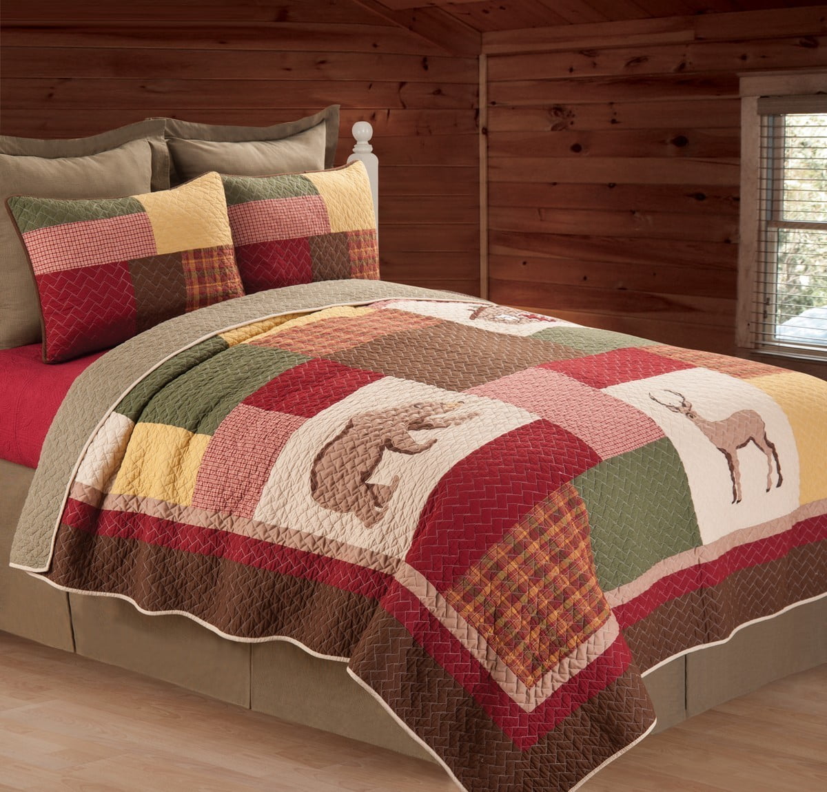 Luke Twin Quilt Lodge Cabin Themed Bedding Bedspread Coverlet - Walmart.com